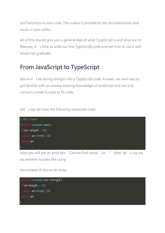 An Introduction to TypeScript | PDF
