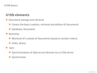 An introduction to U1db | PPT