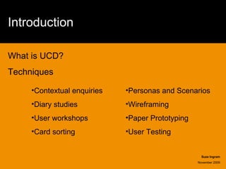 An Introduction To User Centred Design Techniques | PPT