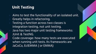 An Introduction To Unit Testing and TDD | PPT