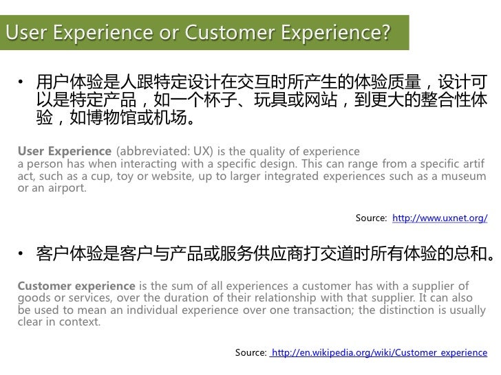 Into the landscape of UX