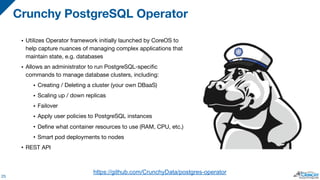 Using PostgreSQL With Docker & Kubernetes - July 2018 | PPT