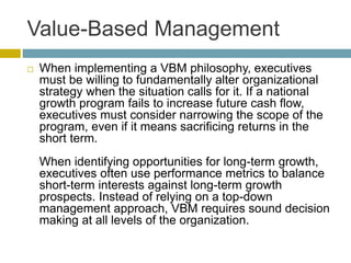 An Introduction to Value-Based Management | PPTX | Business Accounting ...