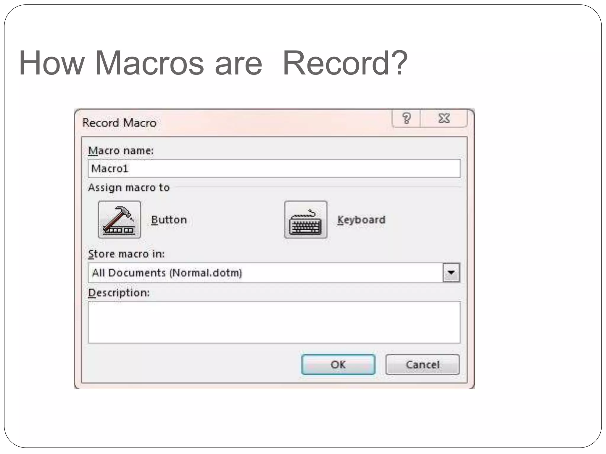 An Introduction To Vba And Macros Pptx Operating Systems Computer