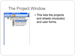 An introduction to vba and macros | PPTX