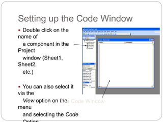 An introduction to vba and macros | PPTX