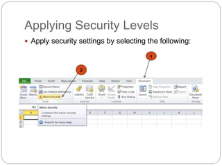An introduction to vba and macros | PPTX