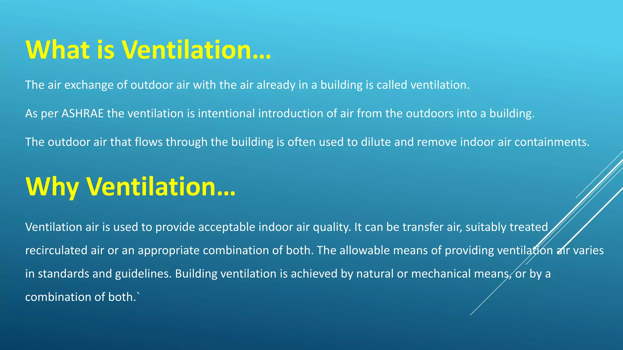 An introduction to ventilation | PPTX