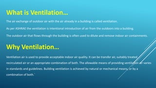 An introduction to ventilation | PPTX
