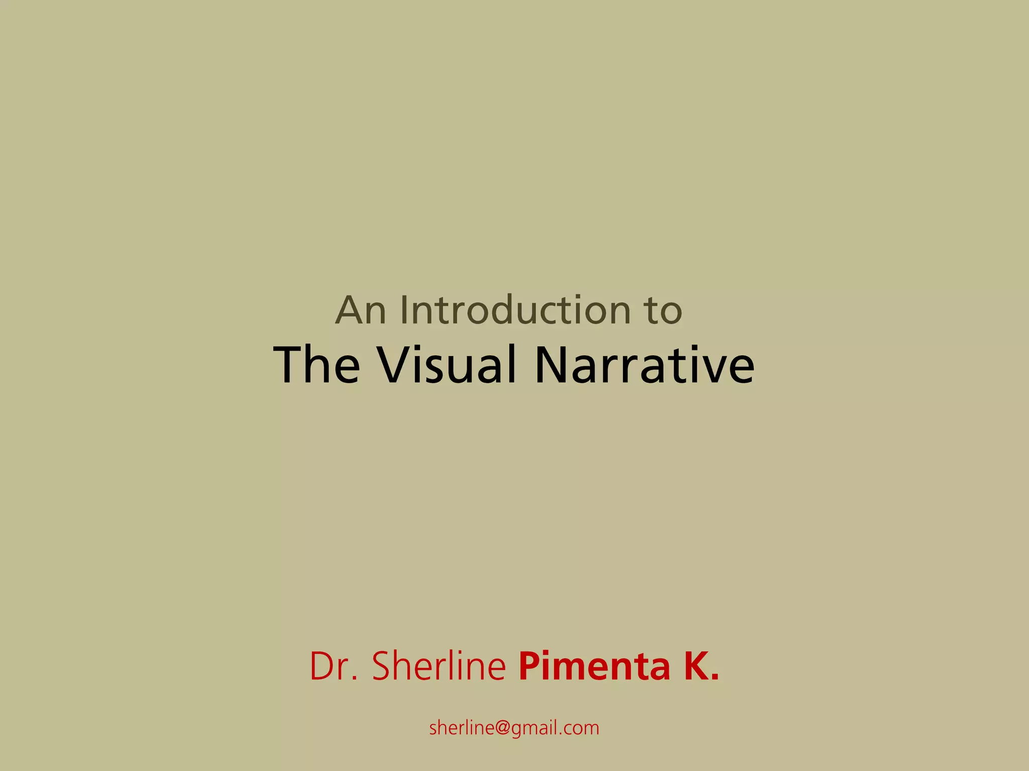 An Introduction to Visual Narratives | PDF