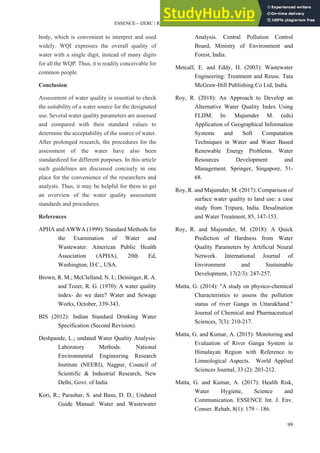 An Introduction To Water Quality Analysis | PDF