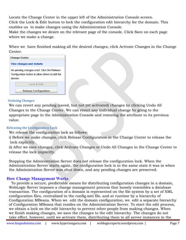 An introduction to weblogic console | PDF
