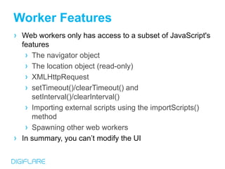 An Introduction to WebWorker - 01.26.12 | Web Development | Internet