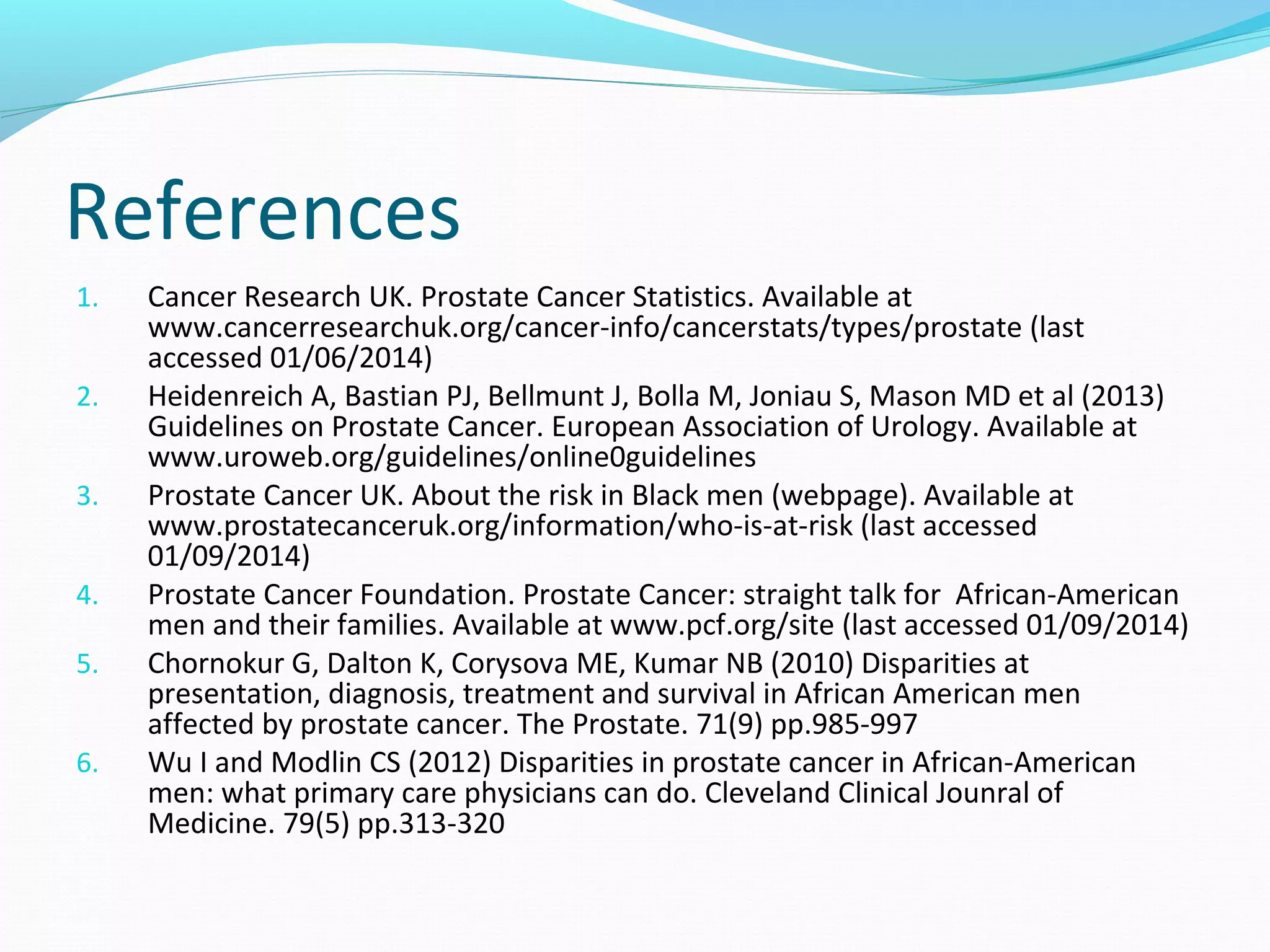 An introduction to prostate cancer diagnosis | PPT