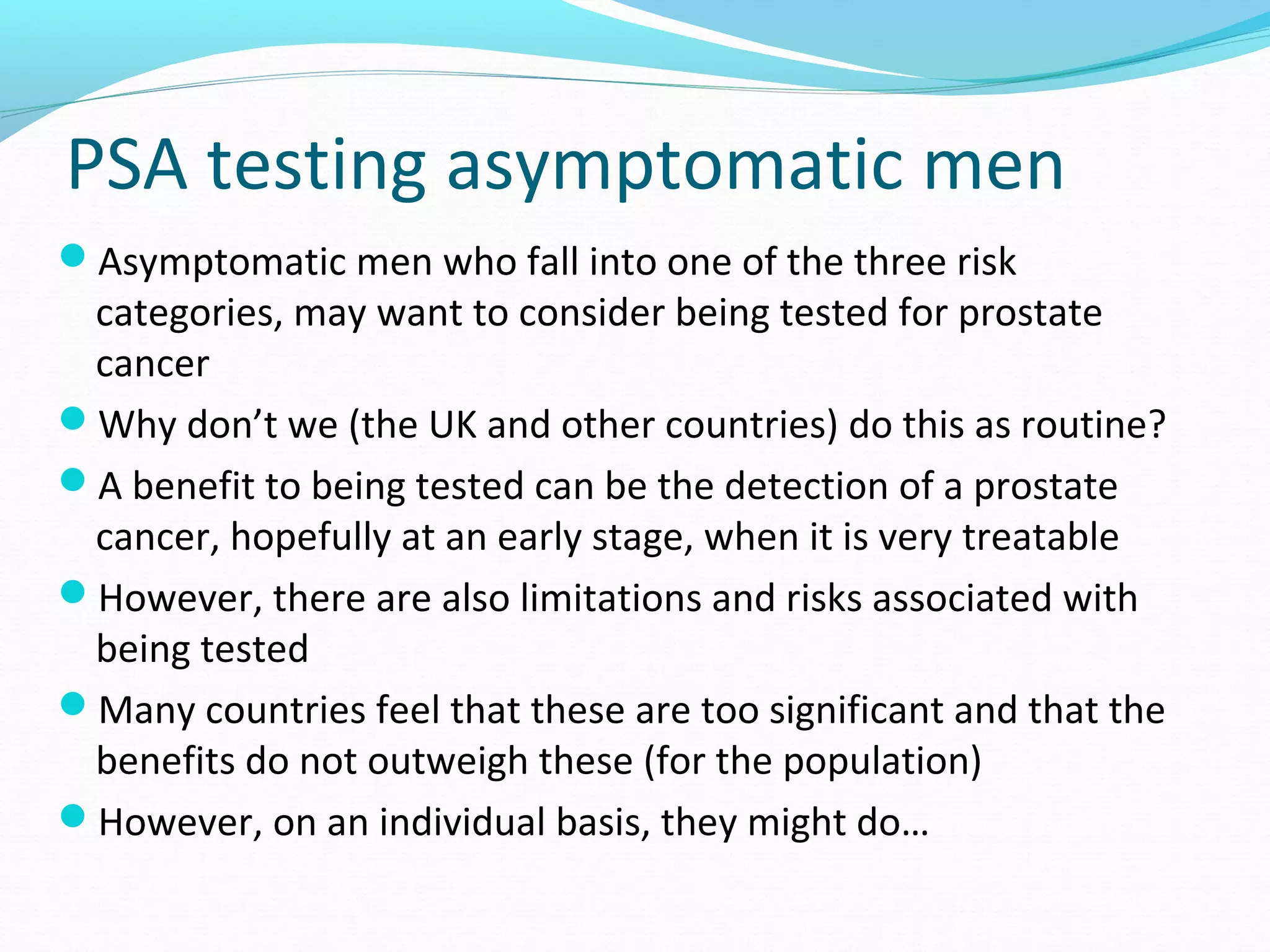 An introduction to prostate cancer diagnosis | PPT