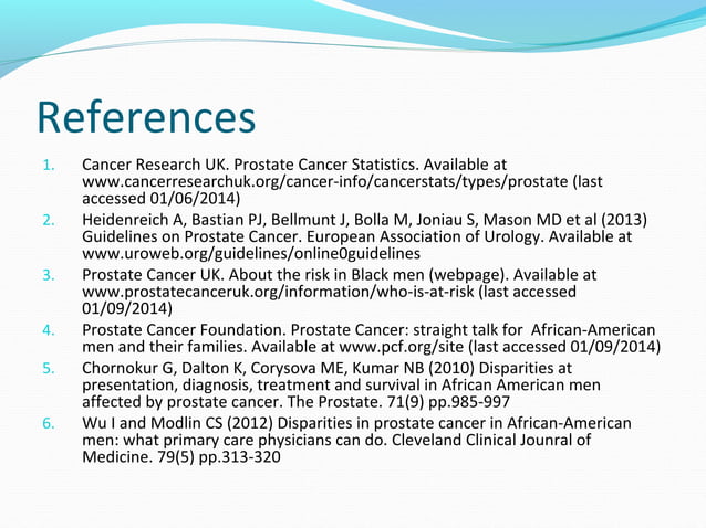 An introduction to prostate cancer diagnosis | PPT