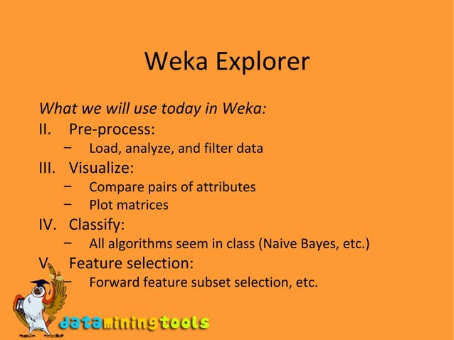 An Introduction To Weka | PPT