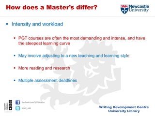 An Introduction to Writing at Master's Level | PPTX