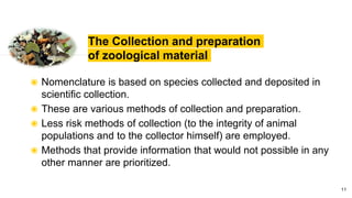 An introduction to zoological taxonomy, collection, and preparation of ...