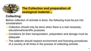 An introduction to zoological taxonomy, collection, and preparation of ...