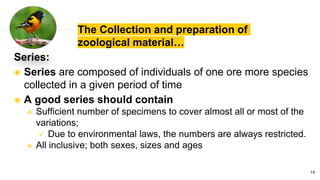 An introduction to zoological taxonomy, collection, and preparation of ...