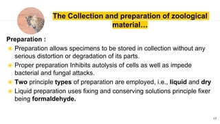 An introduction to zoological taxonomy, collection, and preparation of ...