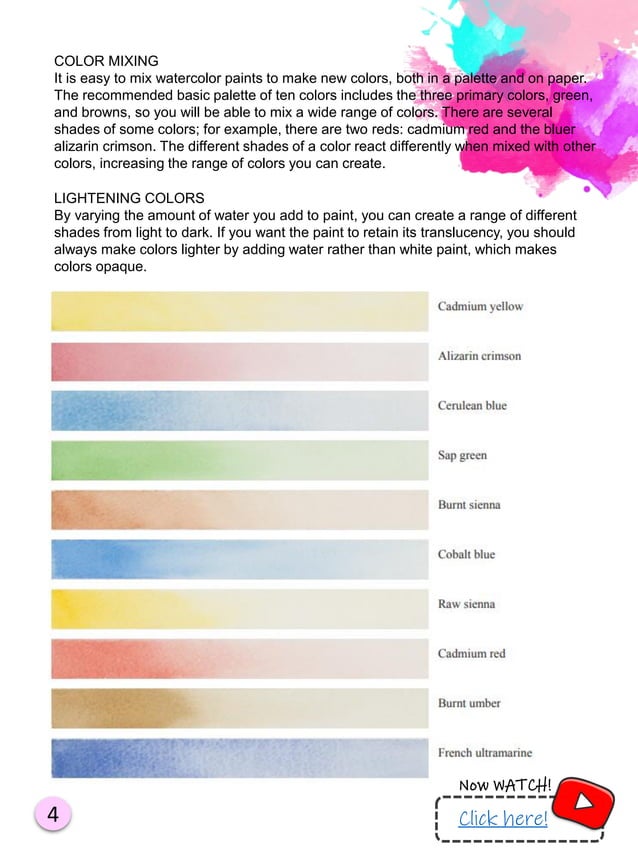 An introducton to watercolour | PDF