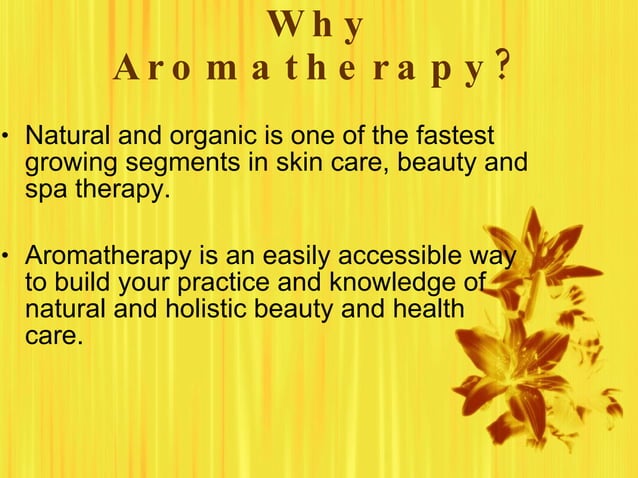 An Intro To Aroma Certificate Course | PPT