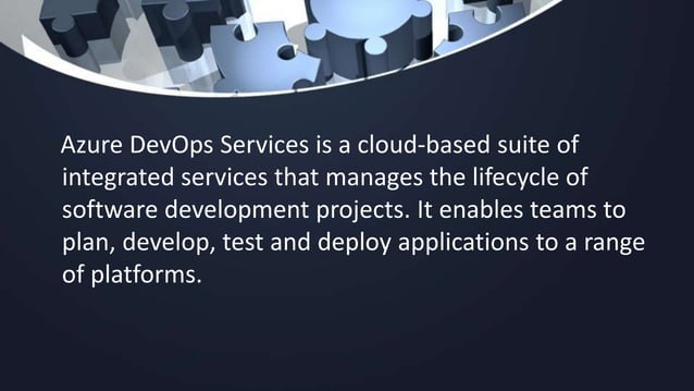 An intro to Azure DevOps Services | PPT