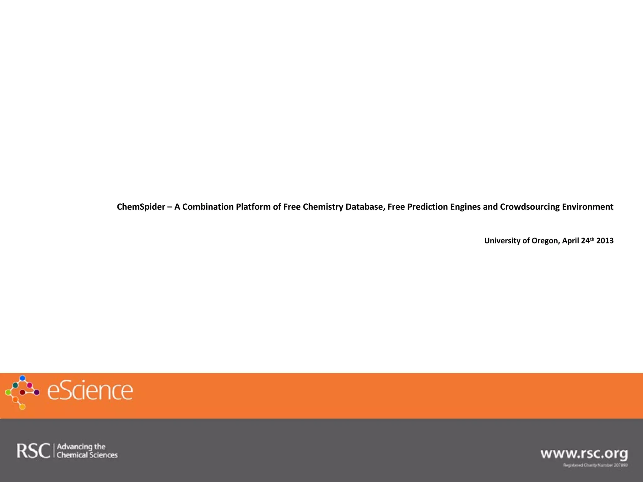 ChemSpider – A Combination Platform of Free Chemistry Database, Free ...
