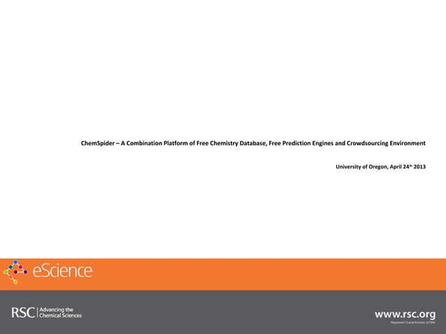 ChemSpider – A Combination Platform of Free Chemistry Database, Free ...