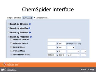 ChemSpider – A Combination Platform of Free Chemistry Database, Free ...