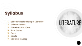 An Introduction to Literature | PDF
