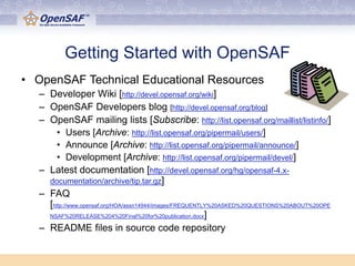 An Introduction to OpenSAF 5.17.2011