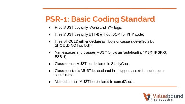 An intro to php standards recommendation (psr)