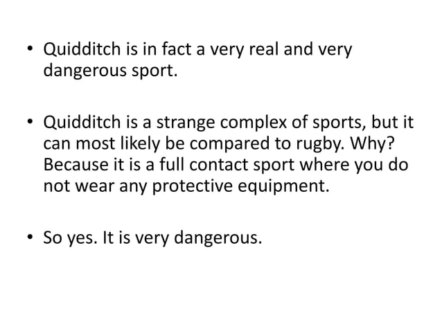An intro to quidditch | PPTX