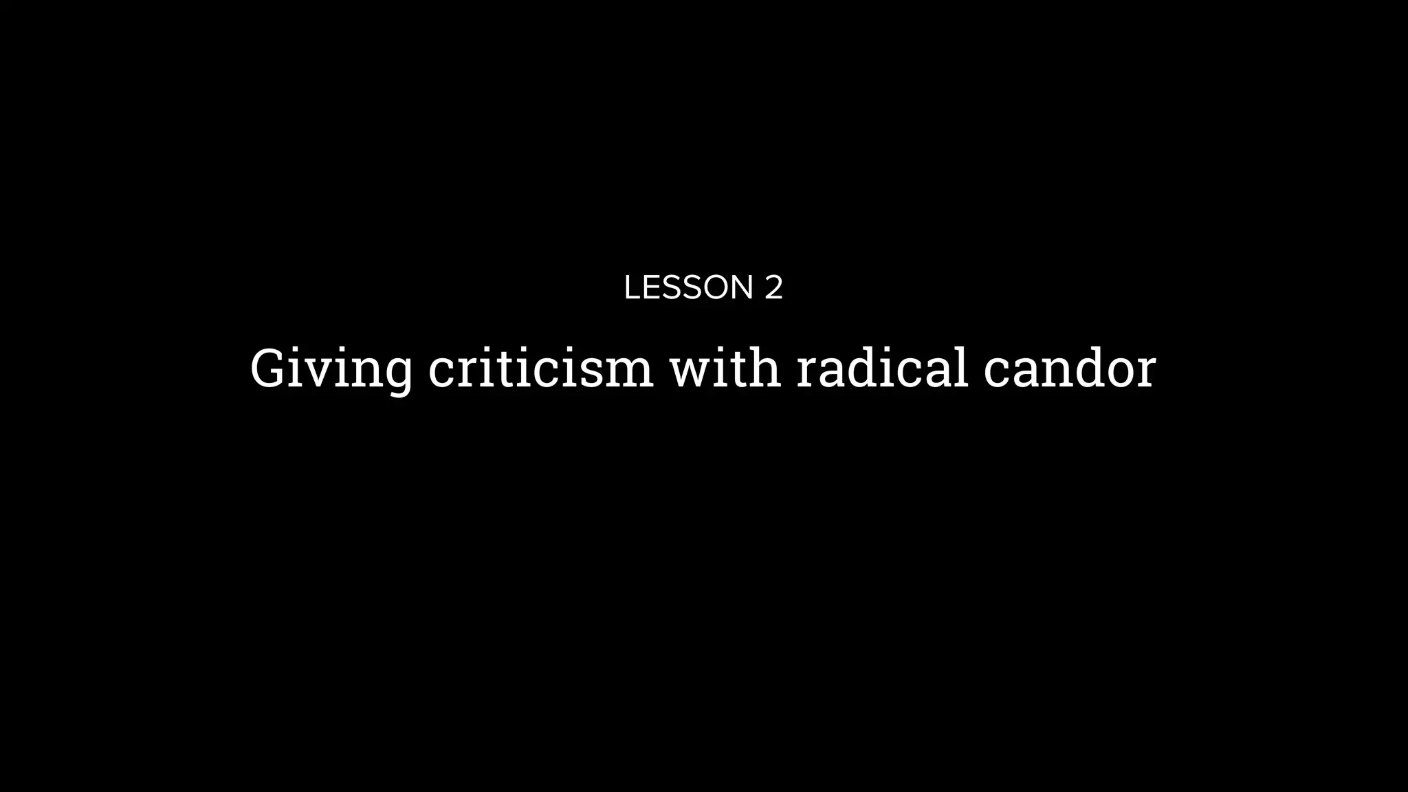 An intro to radical candor | PDF