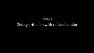 An intro to radical candor | PDF