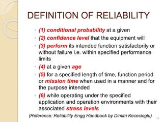 An intro to Reliability | PPT