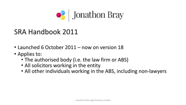 Introduction to SRA Regulation for ABSs | PPT