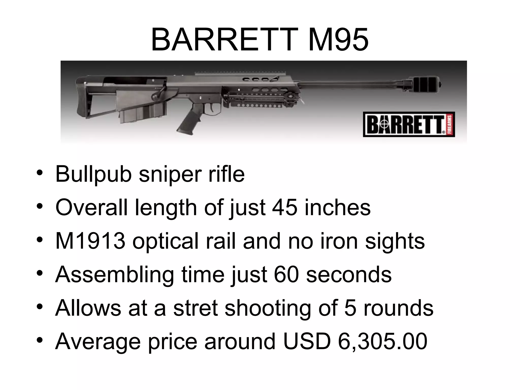 An Intro to the World of Barrett Rifles | PPT