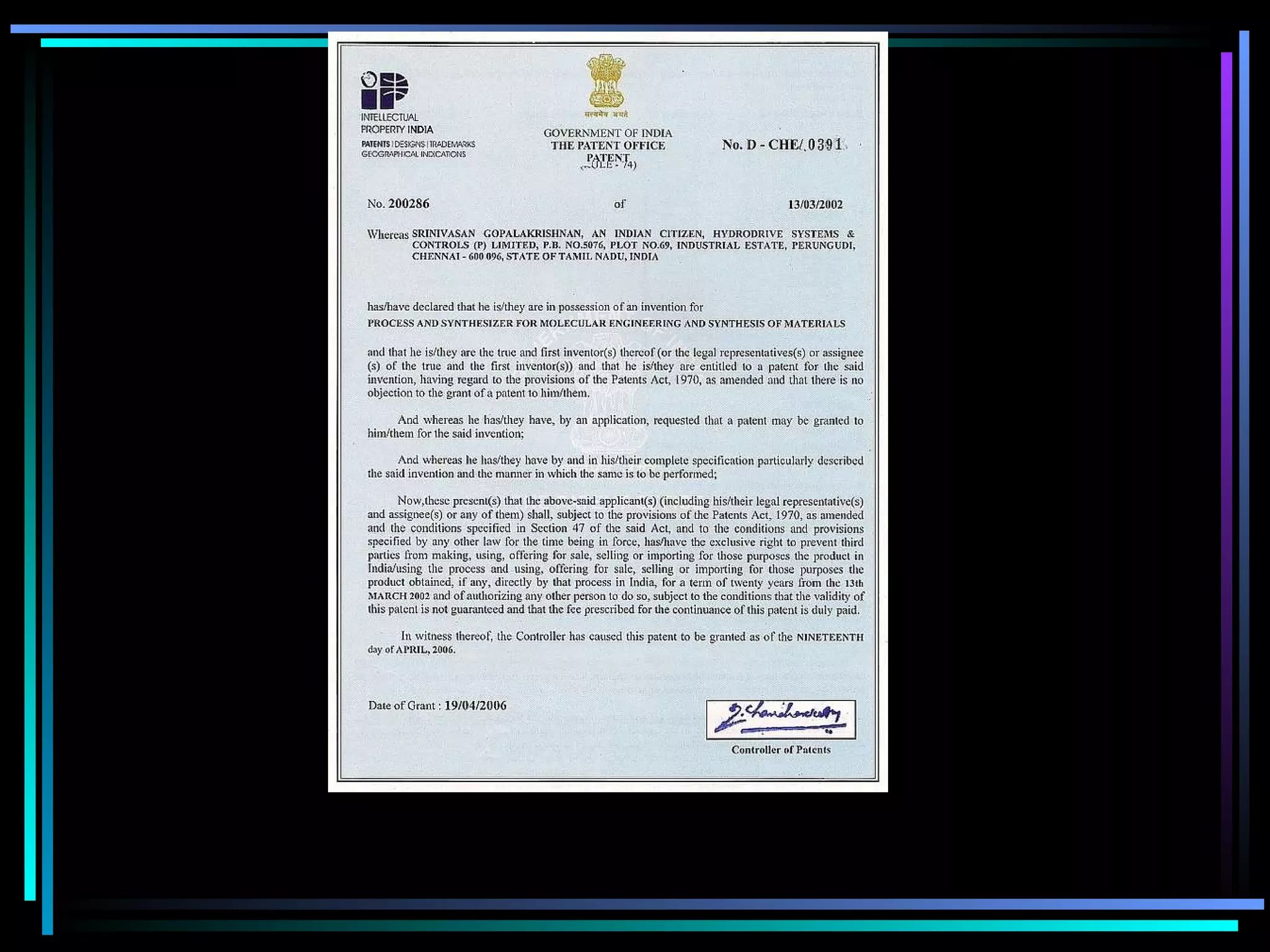 An invention in multiple applications | PPT