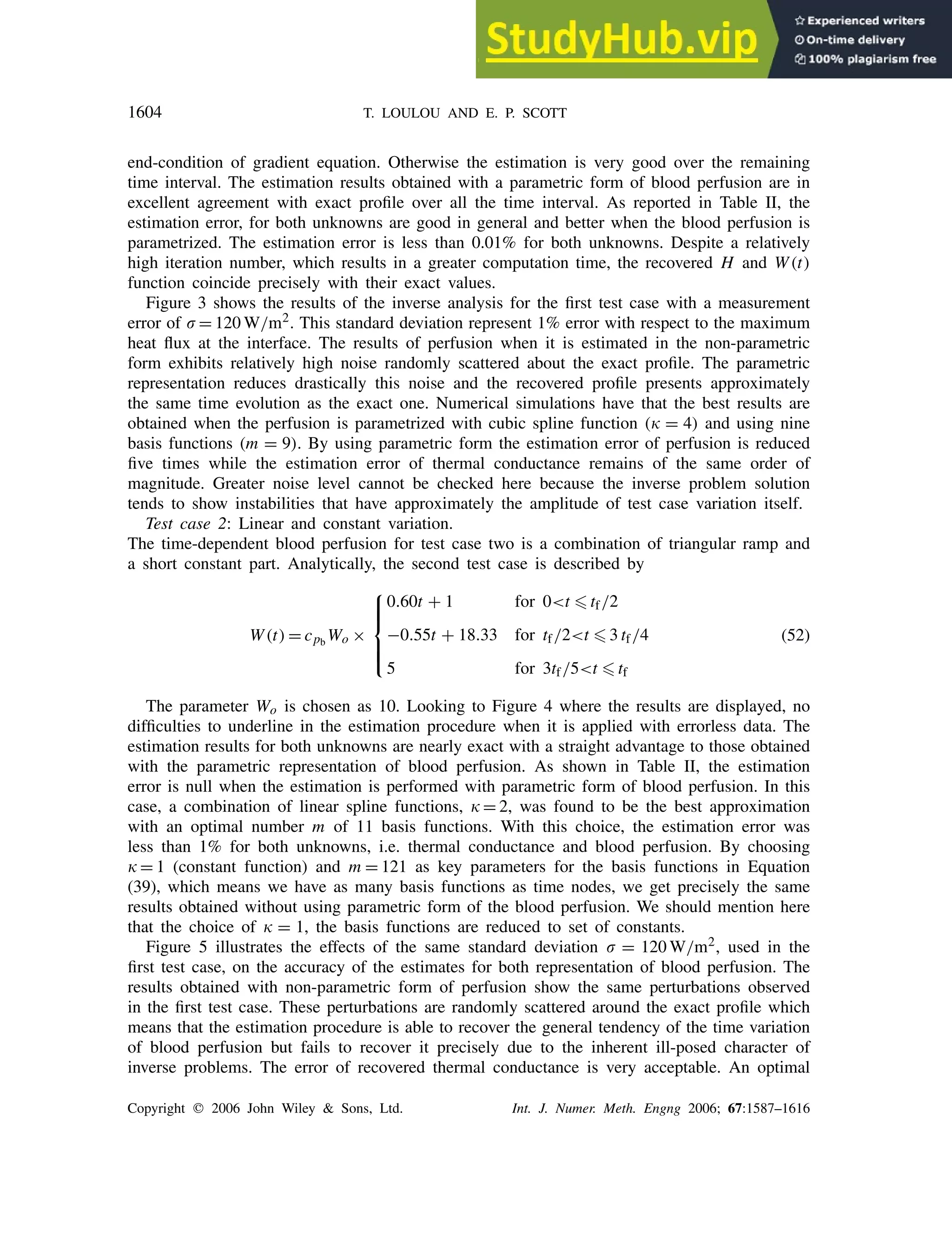 An Inverse Heat Conduction Problem With Heat Flux Measurements | PDF