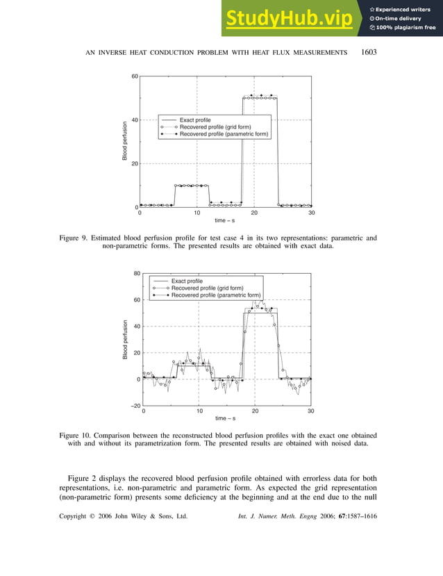 An Inverse Heat Conduction Problem With Heat Flux Measurements | PDF