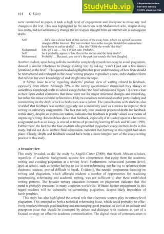 An Investigation Into Electronic-Source Plagiarism In A First-Year ...