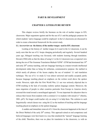 An investigation into teachers and students attitudes toward the use of ...