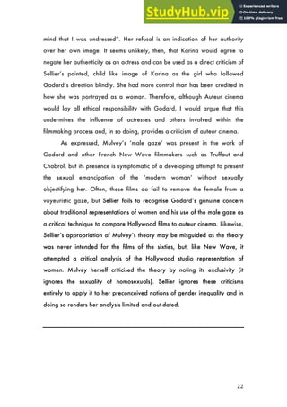 An Investigation Into The Representation Of Women In French New Wave ...