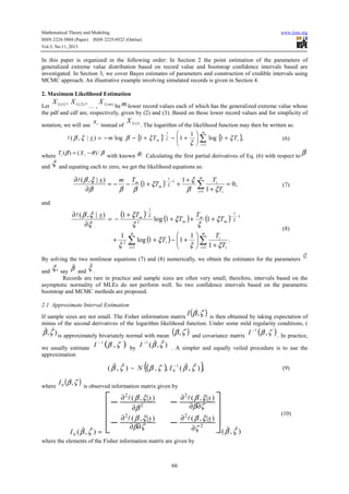 An investigation of inference of the generalized extreme value distribution based on record | PDF