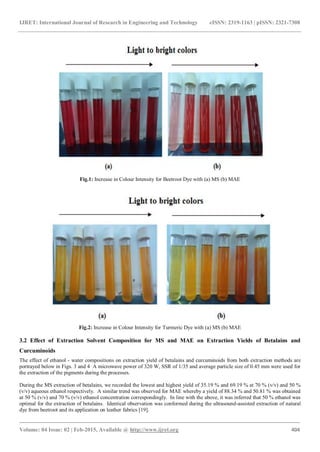 An investigation on the potential of extracting natural dyes from ...