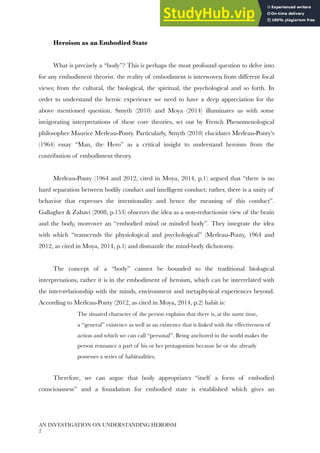 An Investigation On Understanding Heroism | PDF